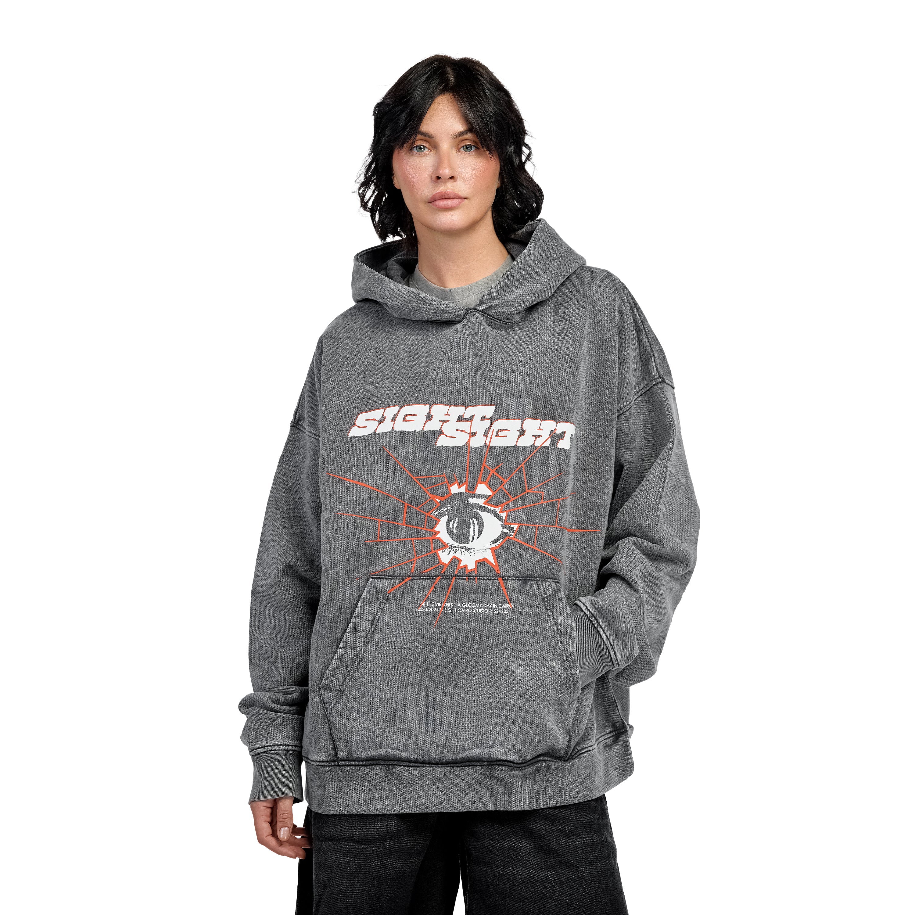 "Shattered SIGHT" Hoodie – SIGHT Cairo